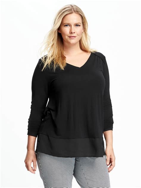 V Neck Plus Size Swing Top Old Navy