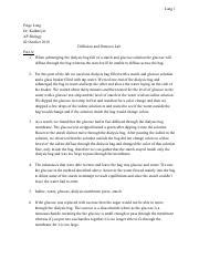 AP Bio Diffusion Lab 10 02 Pdf Lang 1 Paige Lang Dr Kallmeyer AP Biology 02 October 2018