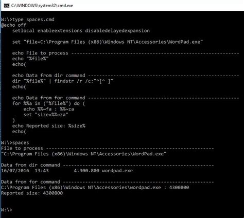 Space In The File Path Of Batch Script Stack Overflow