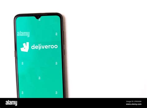 deliveroo mobile app cut out stock images and pictures alamy