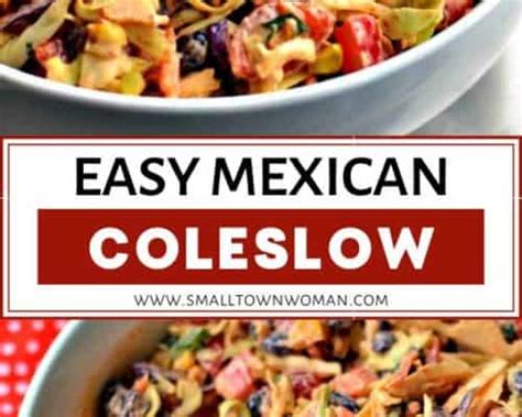 Easy Mexican Coleslaw Small Town Woman