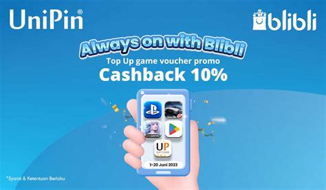 Always On With Blibli Cashback 10 Voucher Games Dan Streaming Di