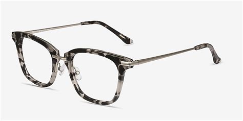 Candela Square Gray Floral Glasses For Women Eyebuydirect