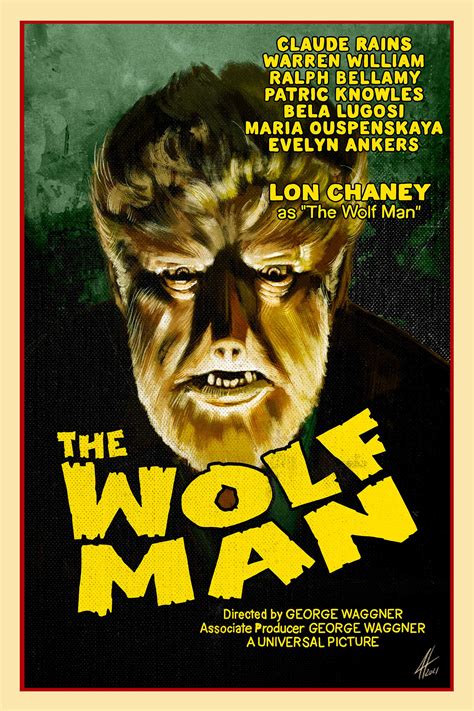 The Wolfman 1941 Movie Poster Dangerous Universe