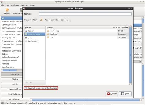 Using The Synaptic Package Manager To Clone Installed Software To