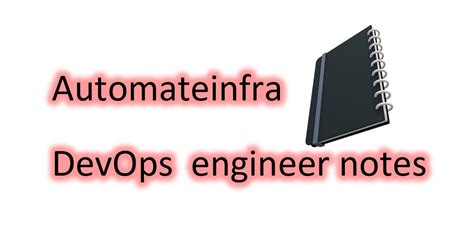 devops engineer devops automateinfra learning