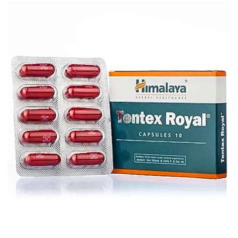 Himalaya Tentex Royal 10 Capsules Relieves Stress And Promotes Sexual