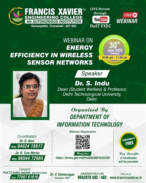 Enery Efficient In Wireless News And Events Francis Xavier