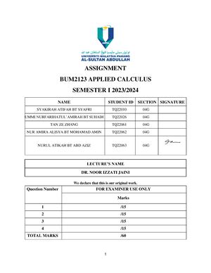 Assignment Highway WBP FACULTY OF CIVIL ENGINEERING TECHNOLOGY