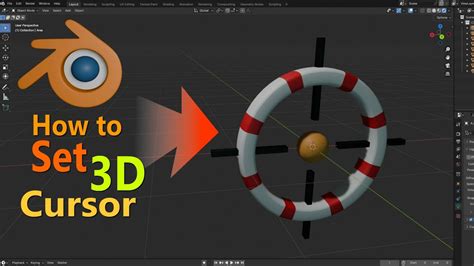 how to set 3d cursor in blender to object world and as a pivot point youtube