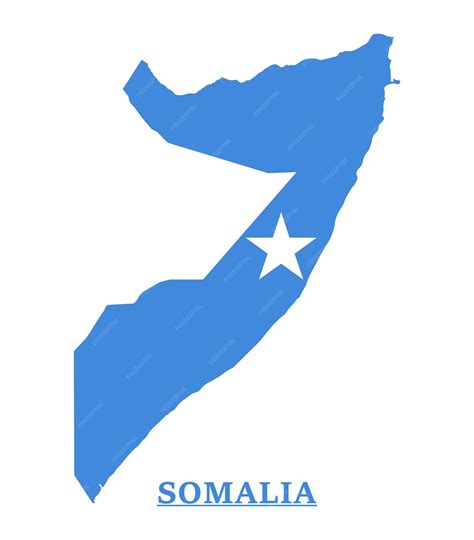 Premium Vector Somalia National Flag Map Design Illustration Of