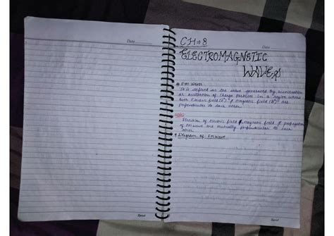 Solution Phy Electromagnetic Waves Handwritten Notes Must For Borads