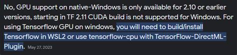 Tensorflow V W Cuda Remote WSL Wikis How To Guides Level Techs Forums