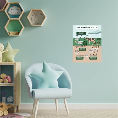 The Nitrogen Cycle Poster Nitrogen Poster Chemistry Poster Montessori Classroom Homeschool