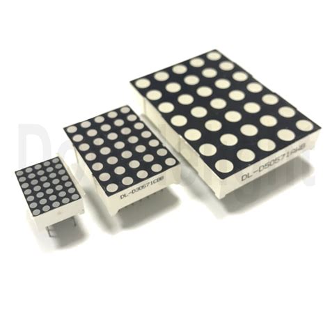 3 0mm Diameter 5×7 Ultra White 35 Dot Matrix Led 7 Segment Display Iso9001