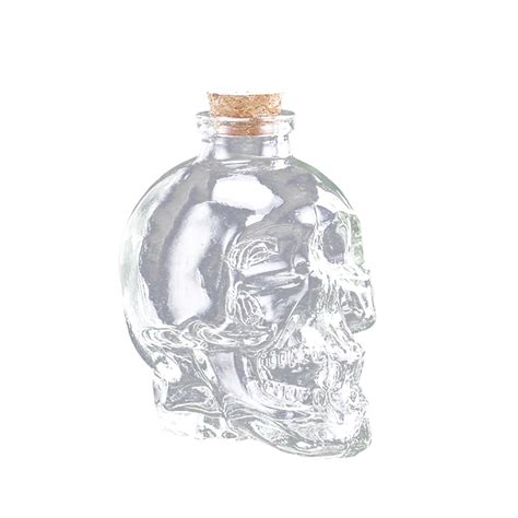Skull Decanter Lead Free Glass 3d Skull Bottle With Cork Stopper
