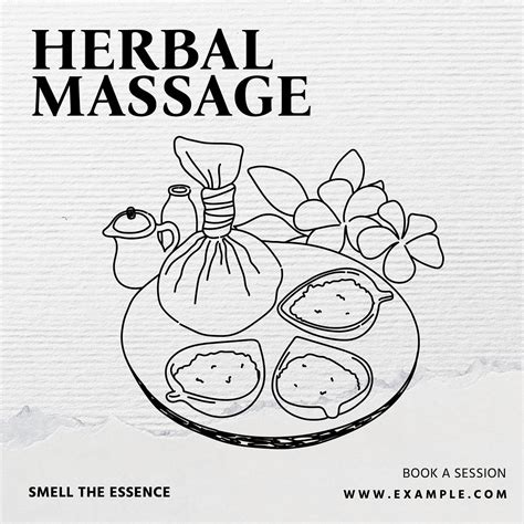 Herbal Massage Facebook Post Template Free Photo Rawpixel