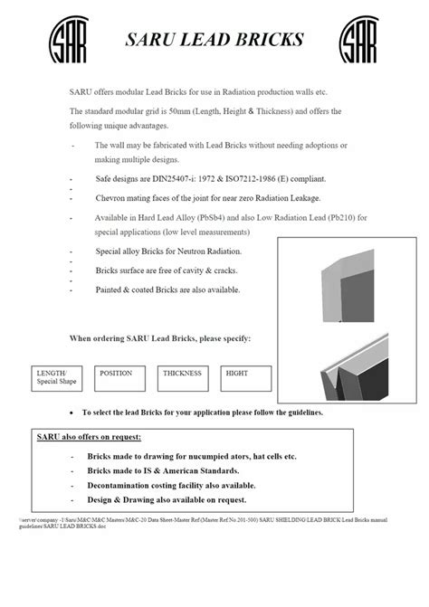 Radiation Shielding Lead Brick At ₹ 1800piece Sardhana Road Meerut