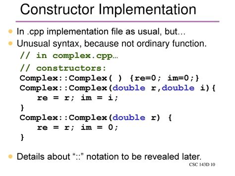 CSC 143 Introduction To C Classes And User Defined Data Types Ppt