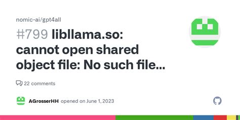 Libllama So Cannot Open Shared Object File No Such File Or Directory