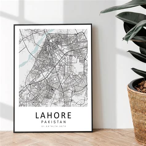 Map Of Lahore Pakistan Aesthetix