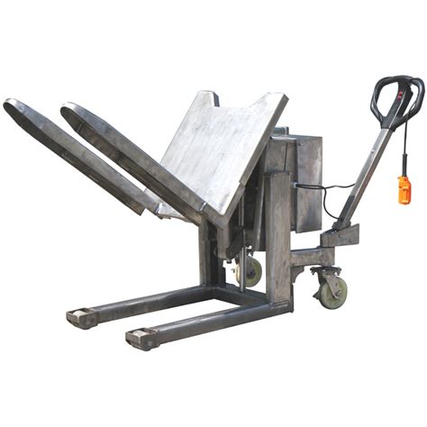 China Electric And Manual Type Pallet Tilter 1000kg Capacity Tilt