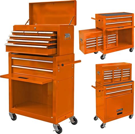 High Capacity Rolling Tool Chest With Wheels 8 Drawer Storage Cabinet