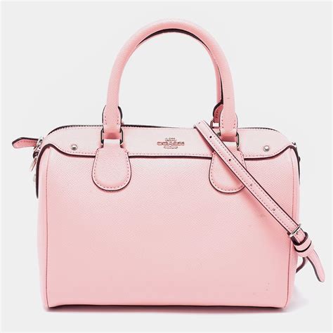Coach Pink Leather Mini Bennett Satchel Coach The Luxury Closet