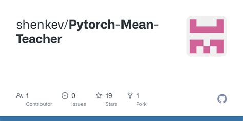 GitHub Shenkev Pytorch Mean Teacher