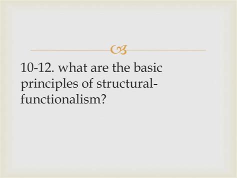 Structural Functionalism Theory Pptx Science