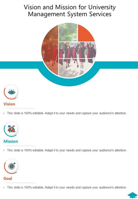 Vision And Mission For University Management System Services One Pager