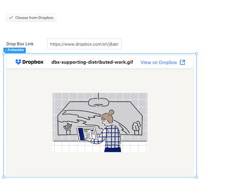 Using Textbox Value To Update Link In Dropbox Embedder App Building