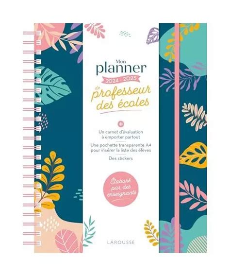 MON PLANNER DE professeur des écoles 2024 2025 Avec un carnet d