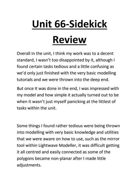 Unit 66 review