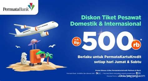 Promo Kartu Kredit Permata Di PegiPegi Diskon Tiket Pesawat Hingga Rp