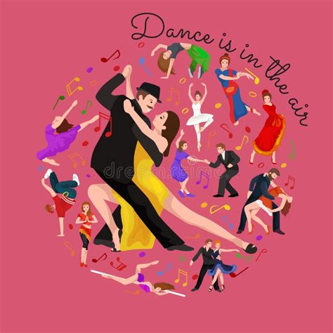 Group Of Dancing People Stock Vector Illustration Of Fashion 73241069