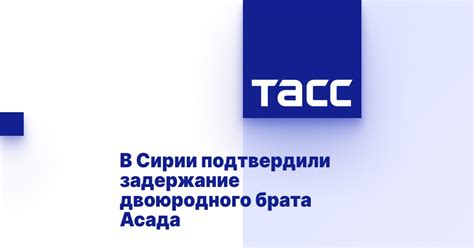 В Сирии подтвердили задержание двоюродного брата Асада