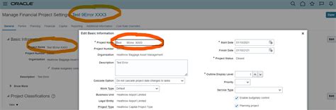 Displaying Incorrect Project Name In The UI Oracle Analytics