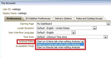 Diksha Sea [obiee 11g] Edit Analysis Criteria Tab