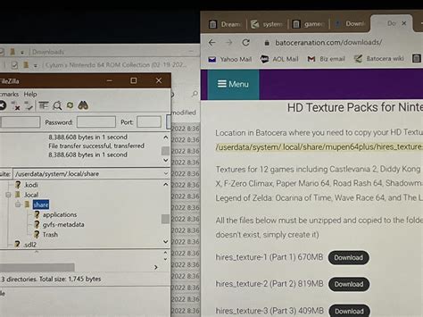 as you can see on the left there is no mupen64plus folder on my v34 pc