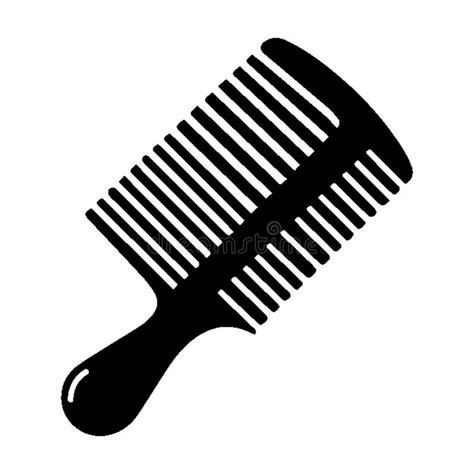 Simple Vector Icon Of Comb Logo Design Illustration Stock Vector