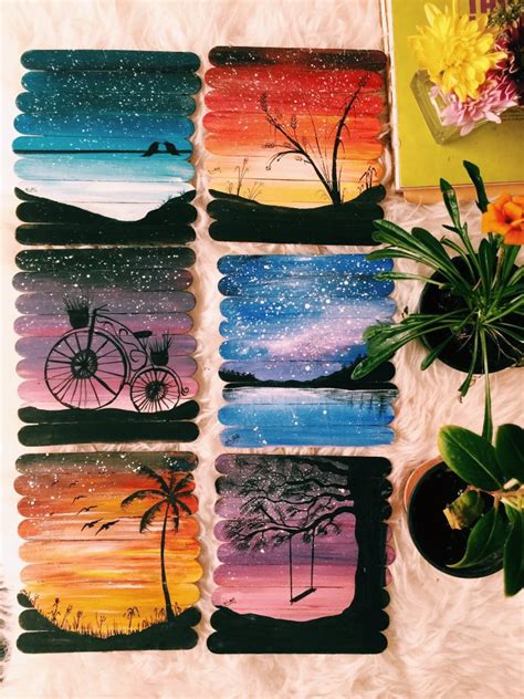 الـــمهآ🎨☁️ On Twitter وهذا رسمي ممتع جدا الرسم على اعواد الايسكريم