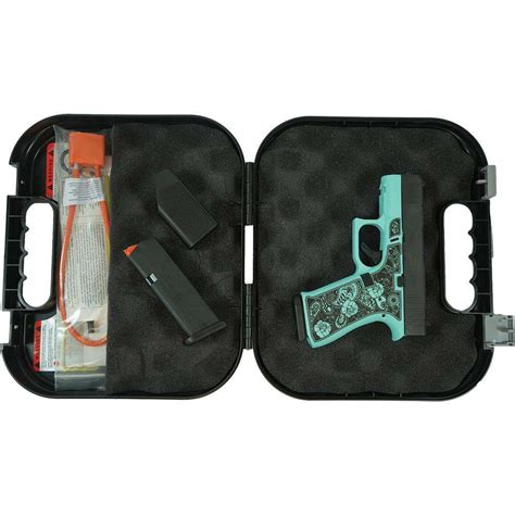 Glock 43x 9mm Wfront Rails Engrvd Frame Only Tiffany Rose Dcf Guns