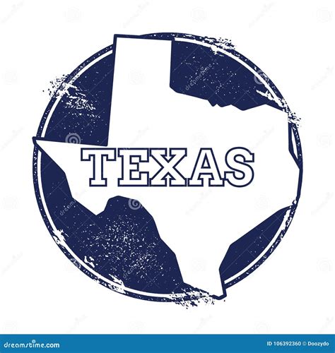 Texas Vector Map Stock Vector Illustration Of Homeland 106392360