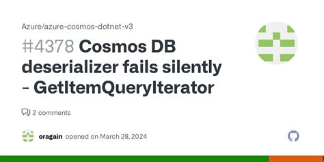 Cosmos Db Deserializer Fails Silently Getitemqueryiterator · Issue