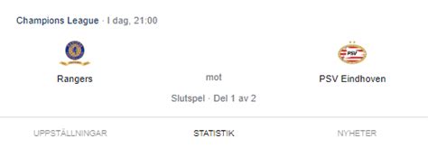 Rangers Vs Psv 16 Augusti 2022 Reizbet