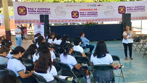 Realizan Jornada De Paz Y Justicia Para Mujeres En Puerto Escondido