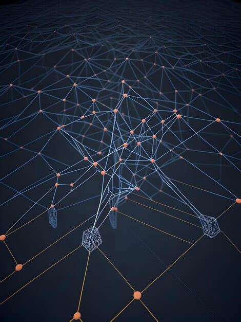 Premium Ai Image 3d Network Connections Design