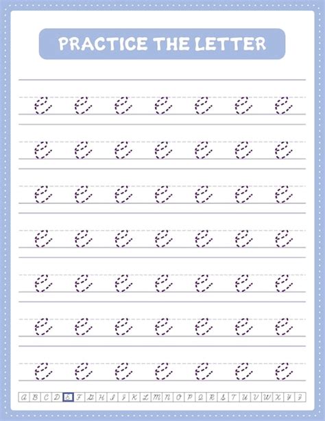 Premium Vector English Lowercase Cursive Letter Tracing Handwriting