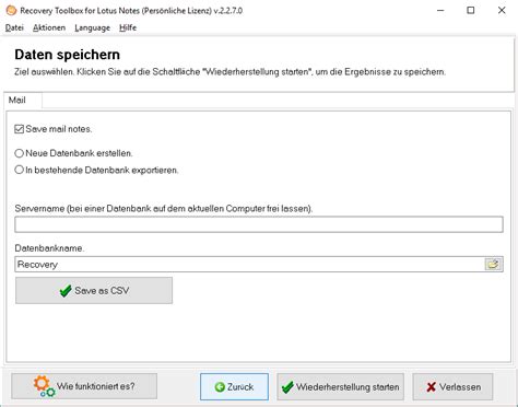 So Wird Eine NSF Datei Einer Lotus Notes Datenbank Repariert